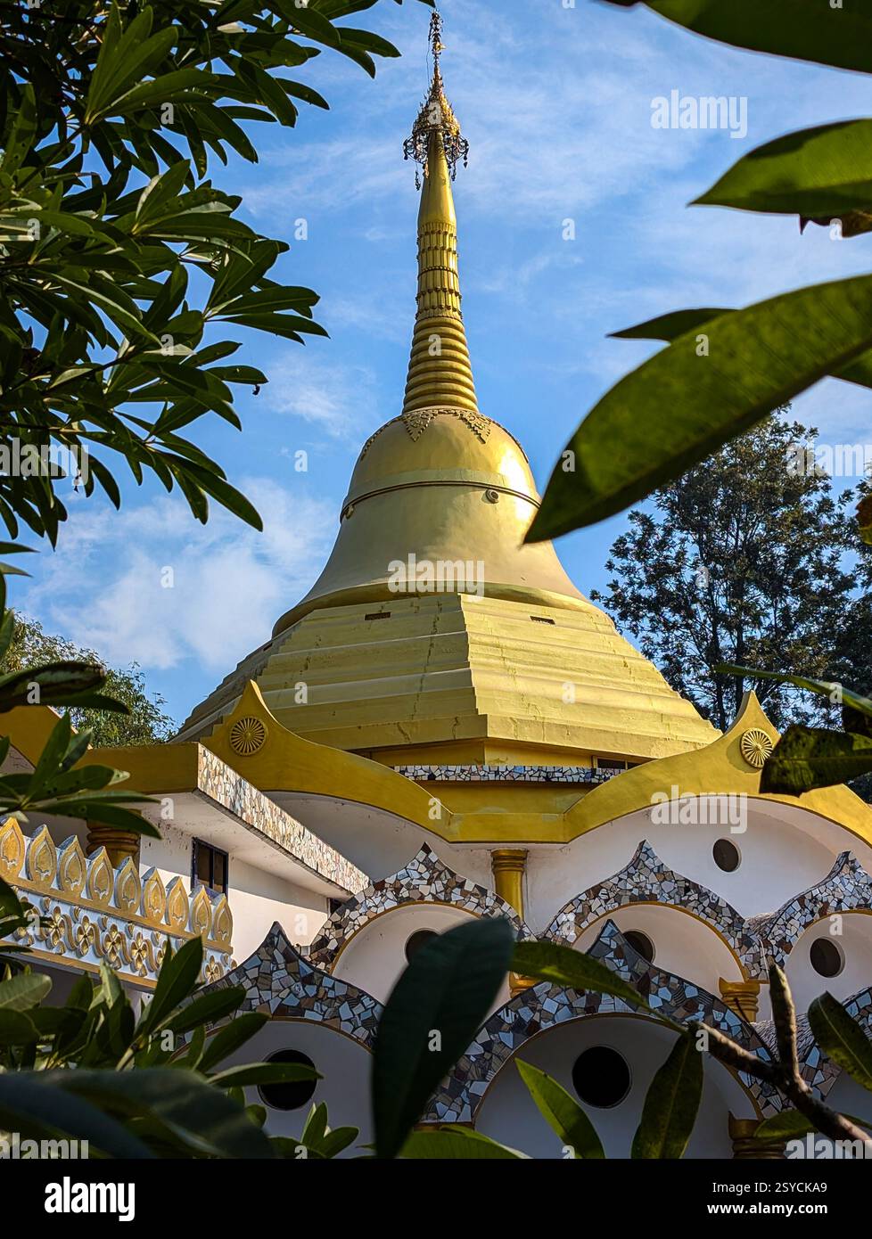 Feb15th2025 Hoshiyarpur Punjab India.Elegant Sunyagar or Pagora stupa ...