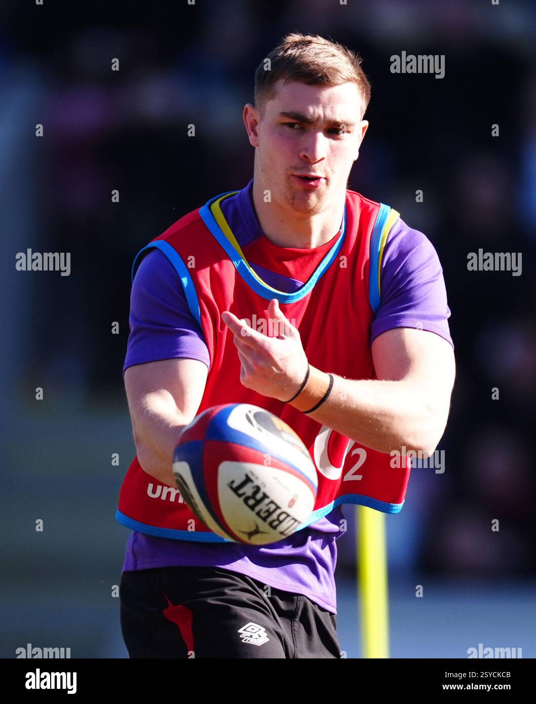 England's Jack van Poortvliet during a training session at LNER ...