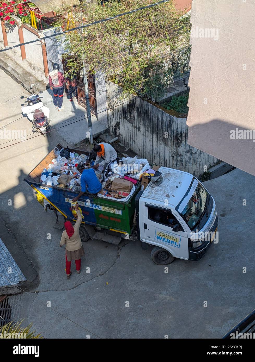 Feb15th2025 Dehradun Uttarakhand India. Dehradun garbage truck ...