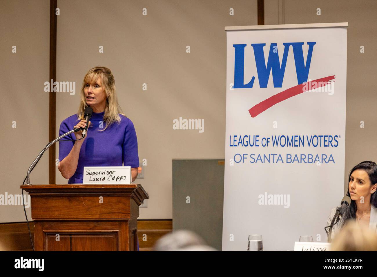 Panel (l-r) Santa Barbara County Supervisor Laura Capps Moderator and ...