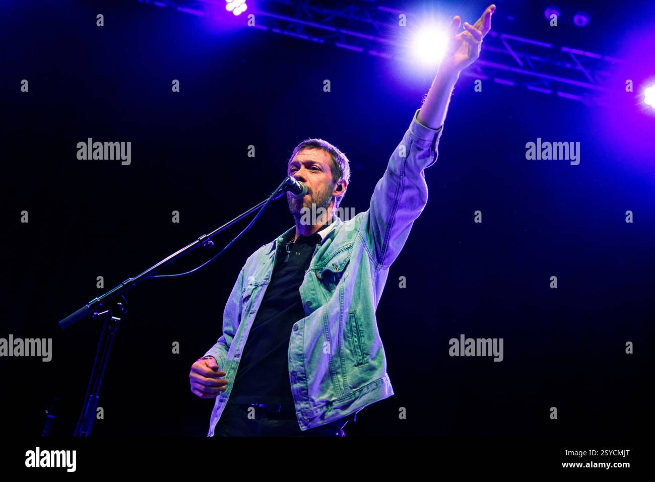 British singer and former lead vocalist of Kasabian, Tom Meighan ...