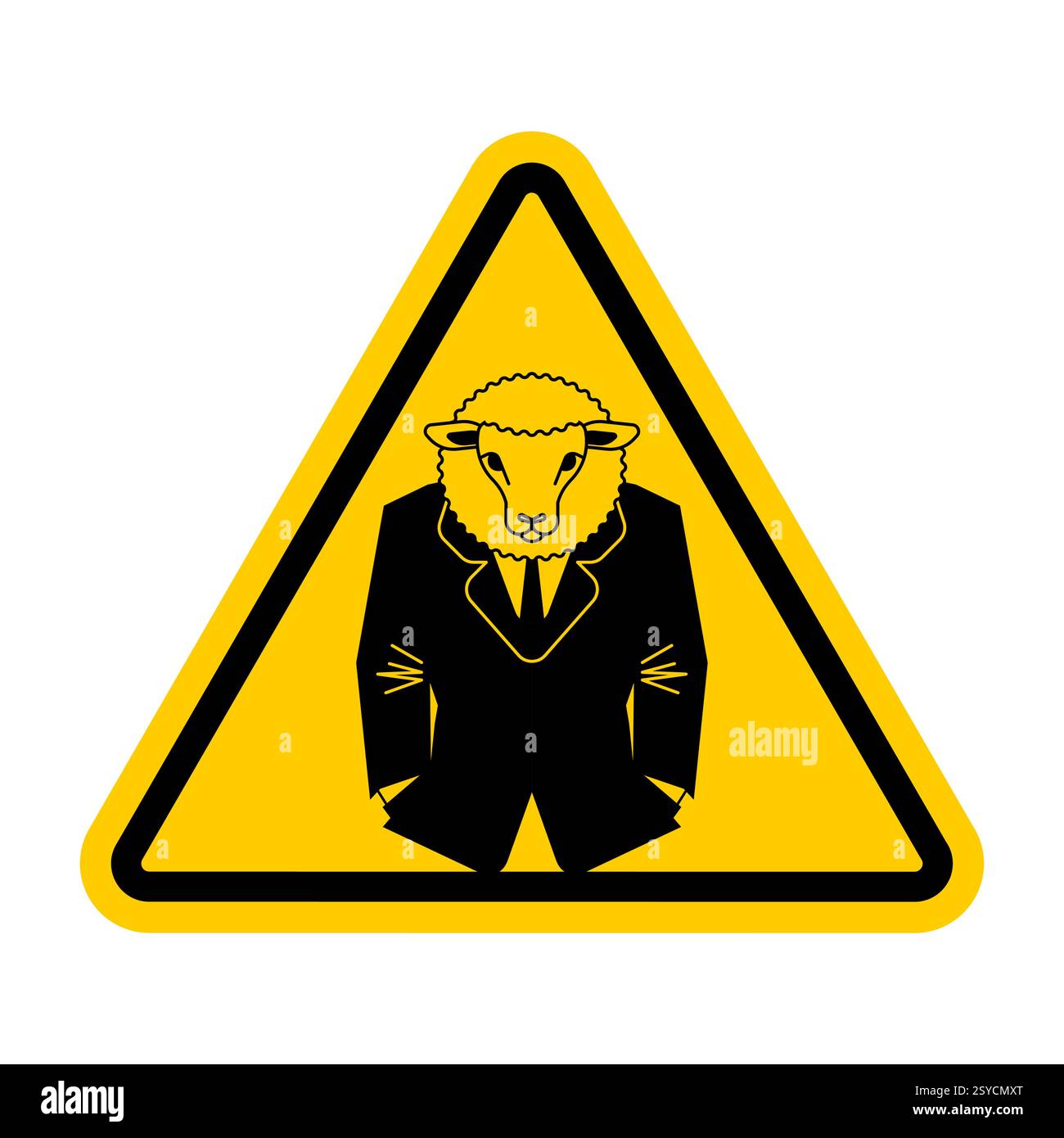 Sheep lamb road danger Cut Out Stock Images & Pictures - Alamy