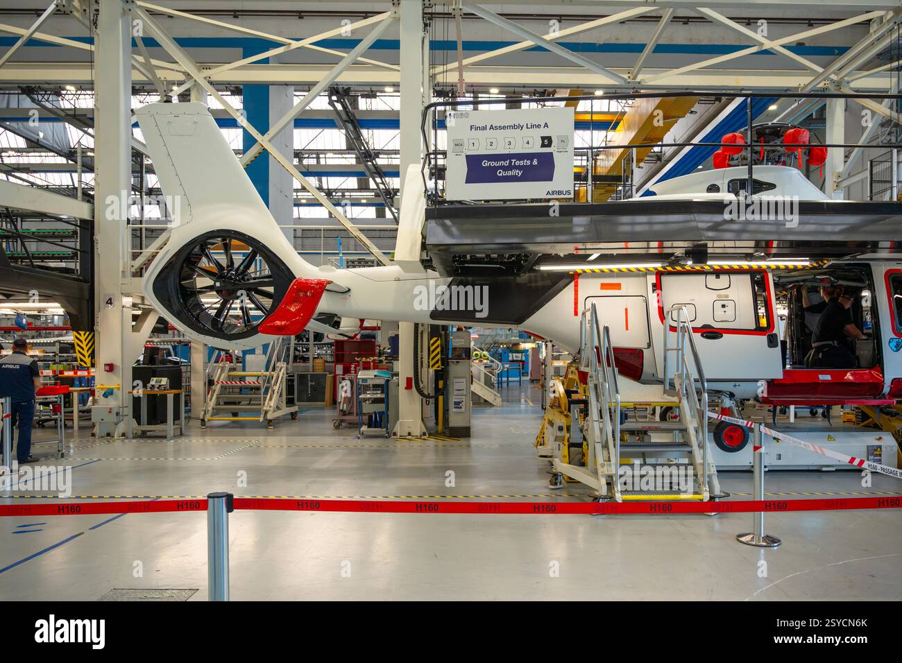 Marignane, France. 27th Feb, 2025. View of the H 160 and H 175 ...