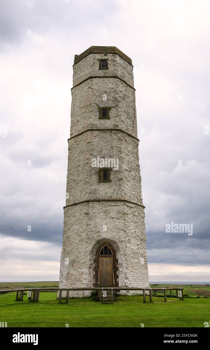 The Old Flamborough Lighthouse, completed in 1674, and one of the ...