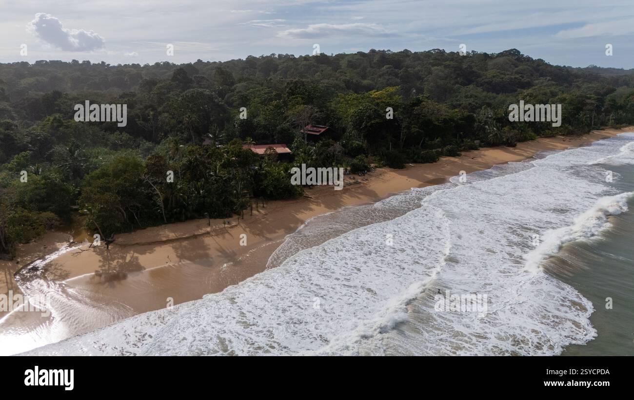 Drone Aerial view at sunrise of the beautiful Oasis Bluff Beach hotel ...