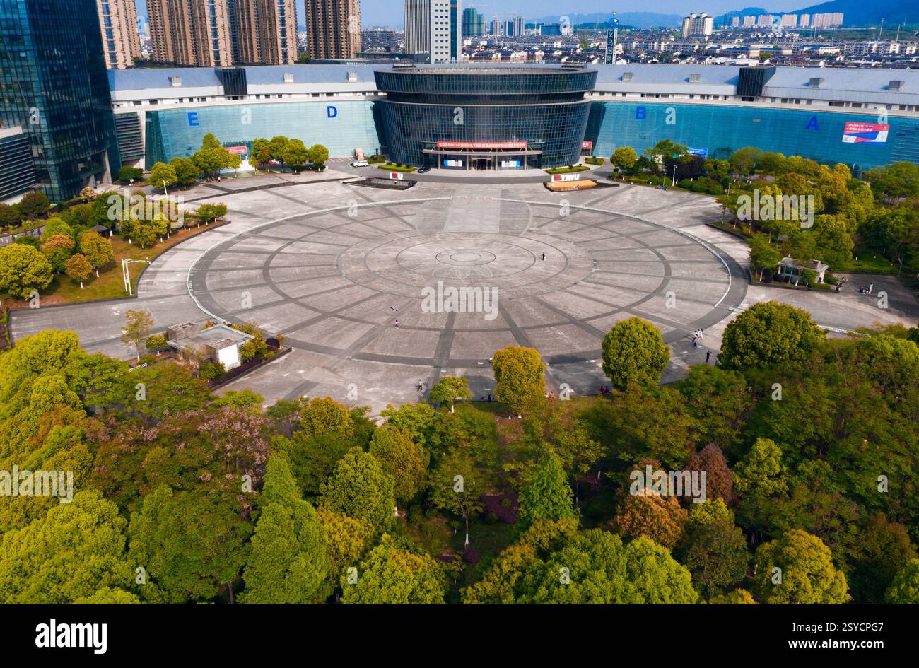 Aerial photography of Yiwu City, Zhejiang Province, China Stock Photo ...