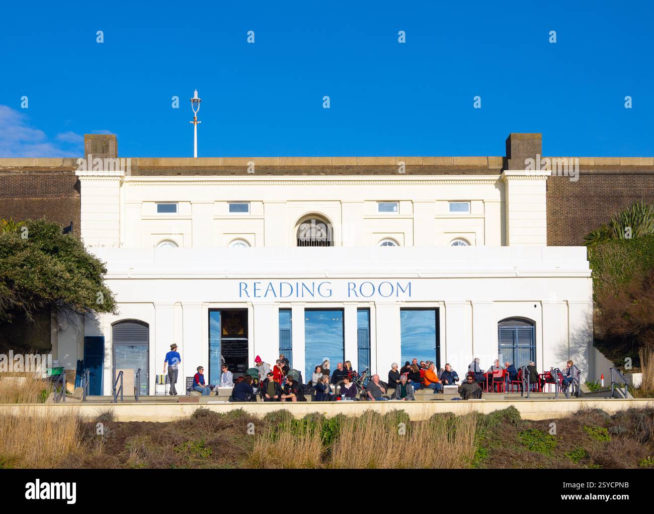 The historic Reading Room cafe on the eastern seafront of Brighton ...