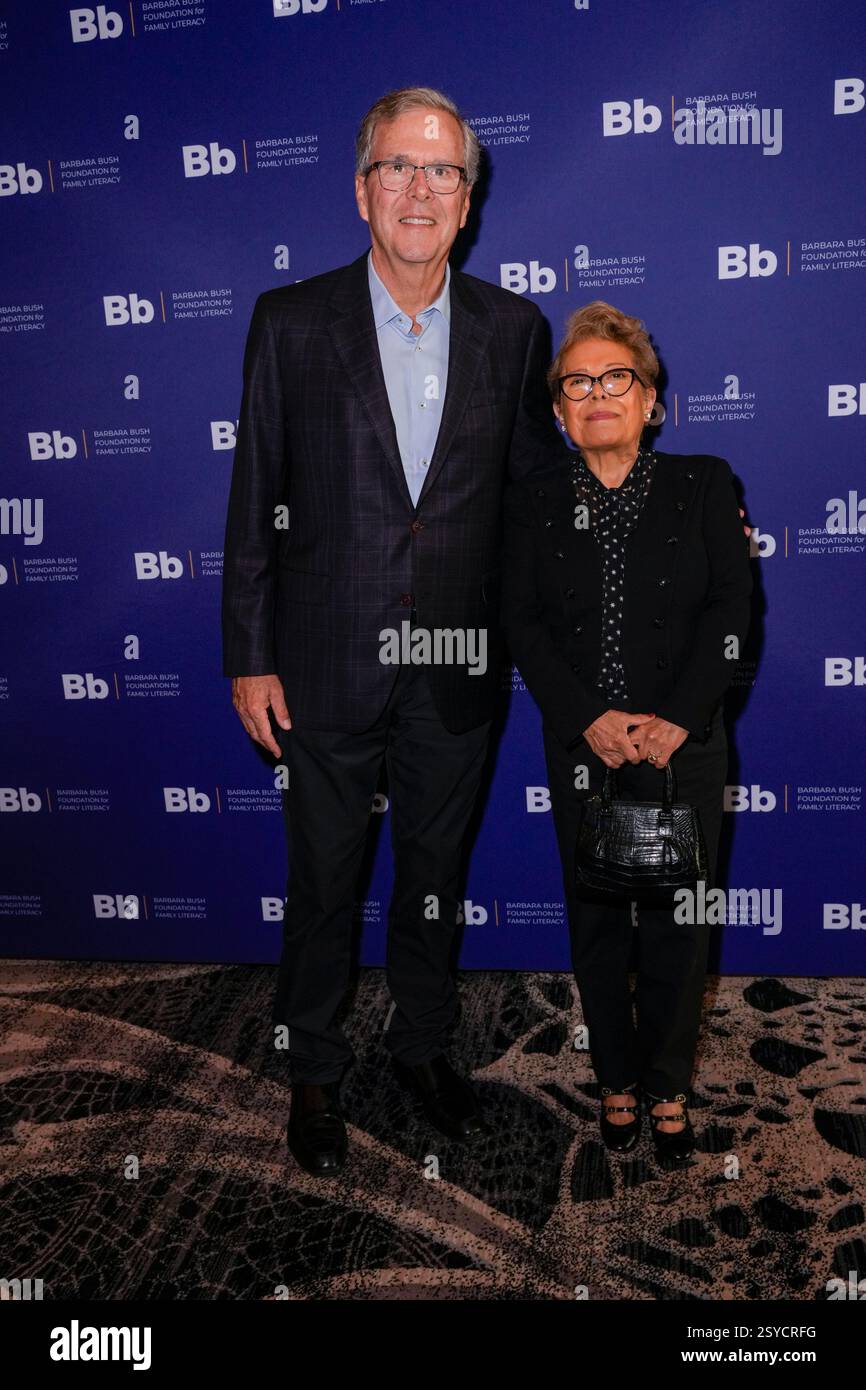 Govenor Jeb Bush, Columba Bush duringThe Barbara Bush Foundation hosts ...