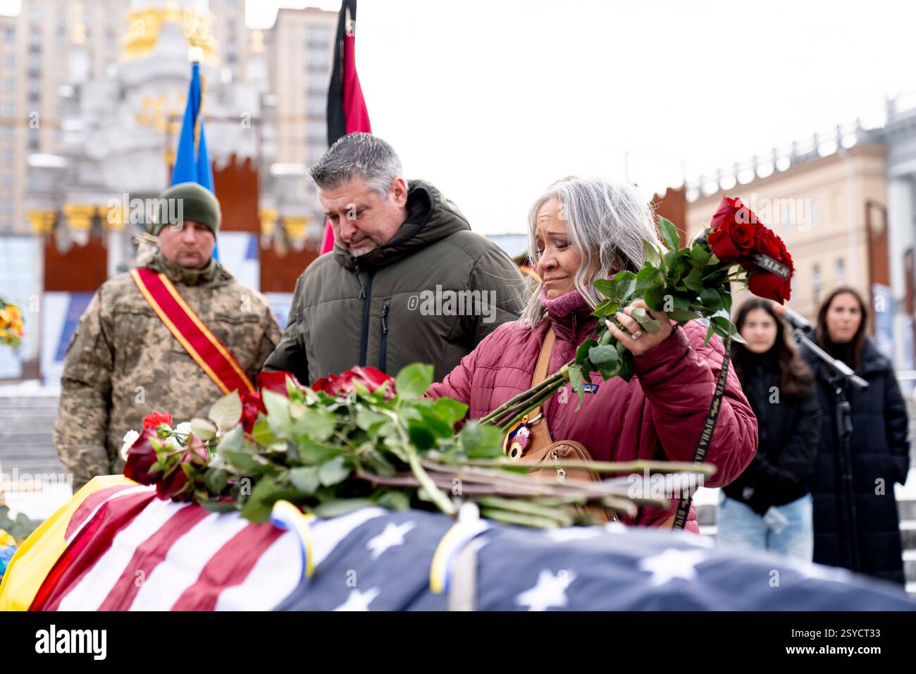 February 28, 2025, Kyiv, Kyiv City, Ukraine: Parents LESLIE Leslie and ...
