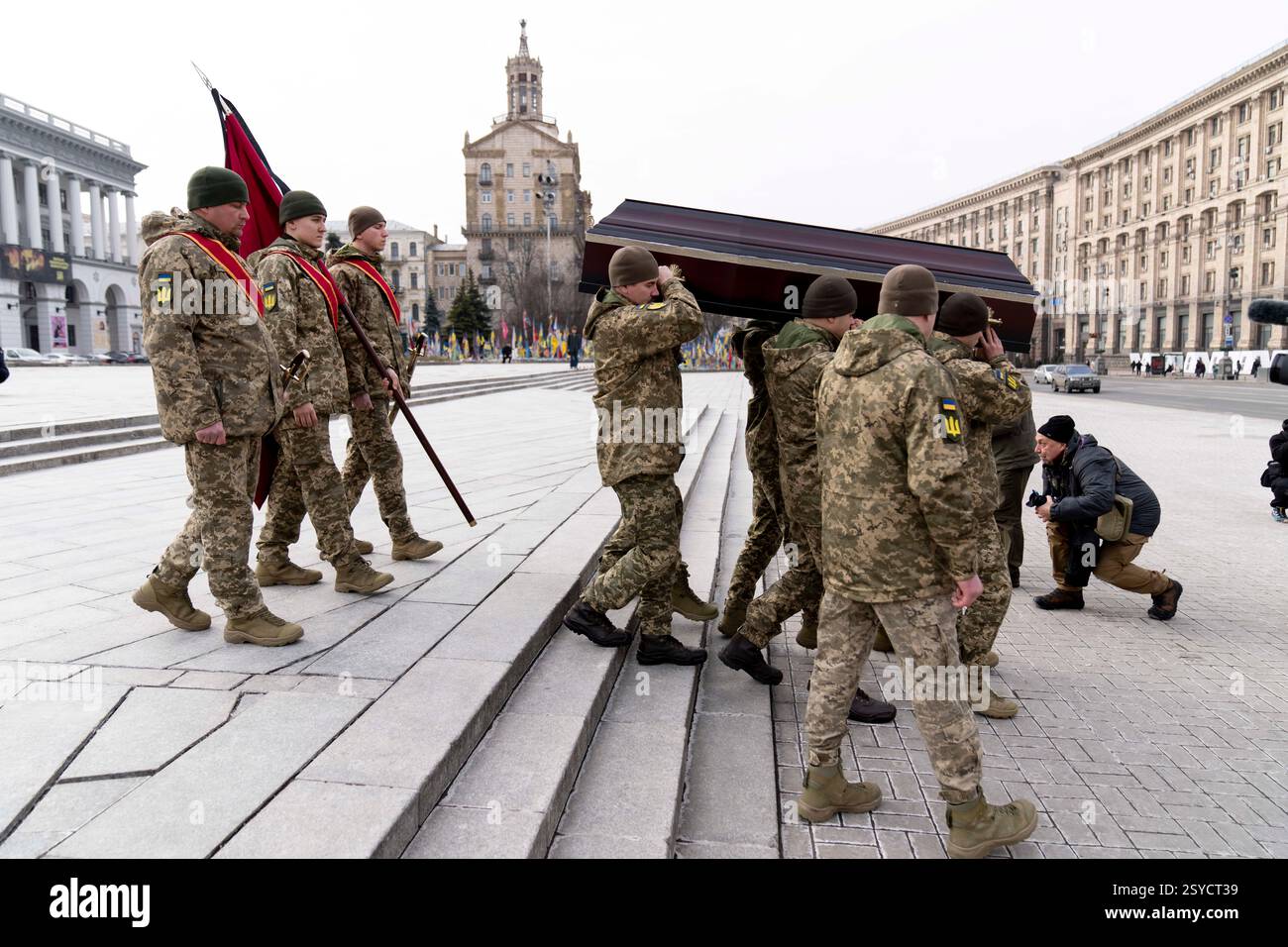 Kyiv, Ukraine. 28th Feb, 2025. Memorial service for U.S. Marine Corps ...