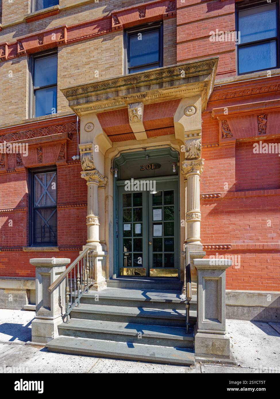 Chelsea Arms, 301 West 21st Street, is a five-story apartment house of ...