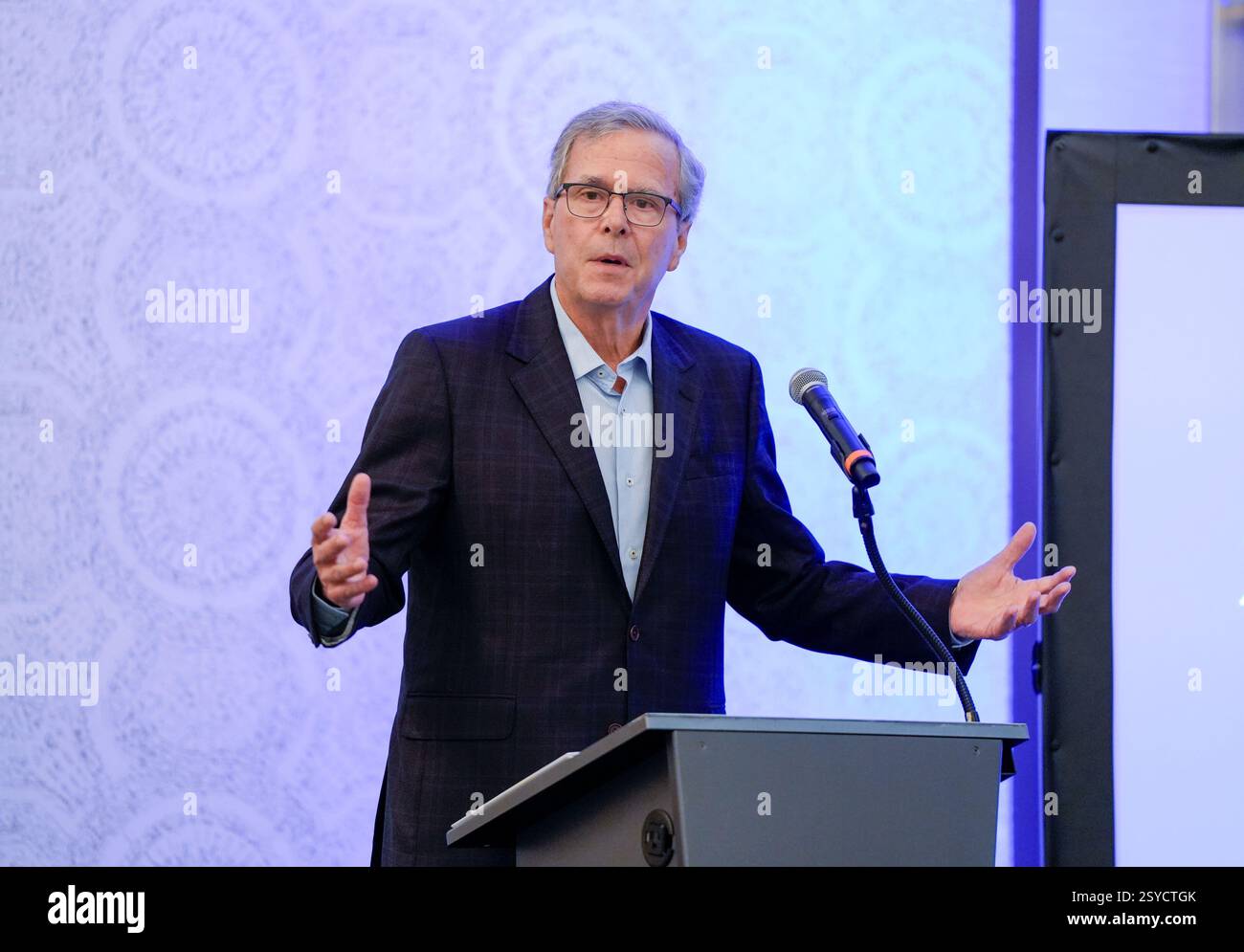 Coral Gables, United States. 27th Feb, 2025. Govenor Jeb Bush duringThe ...