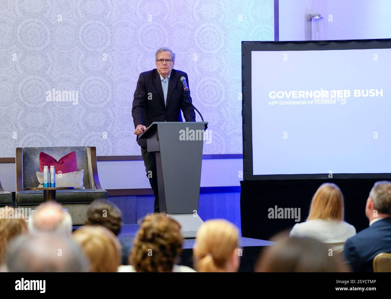 Coral Gables, United States. 27th Feb, 2025. Govenor Jeb Bush duringThe ...