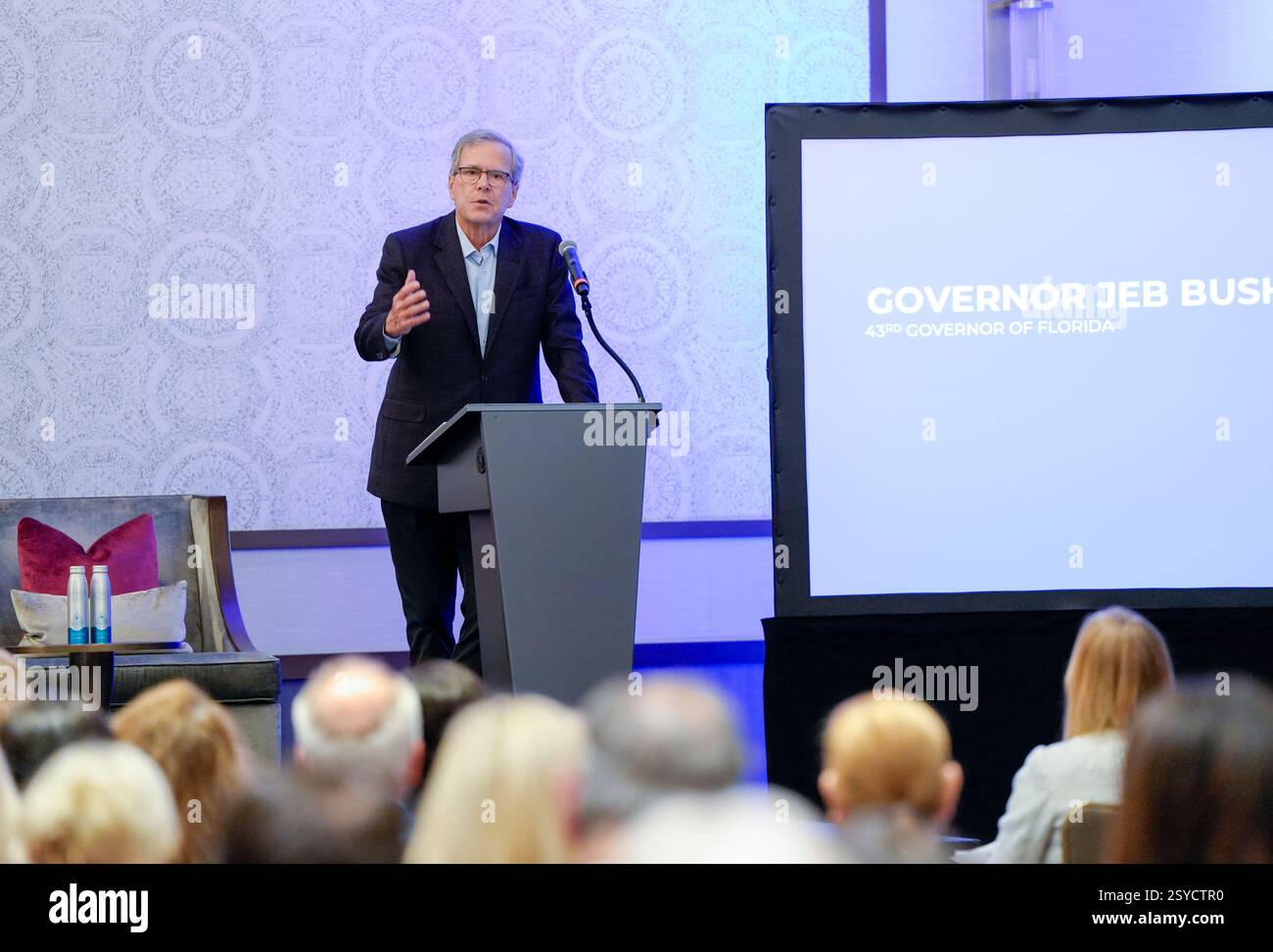 Coral Gables, United States. 27th Feb, 2025. Govenor Jeb Bush duringThe ...