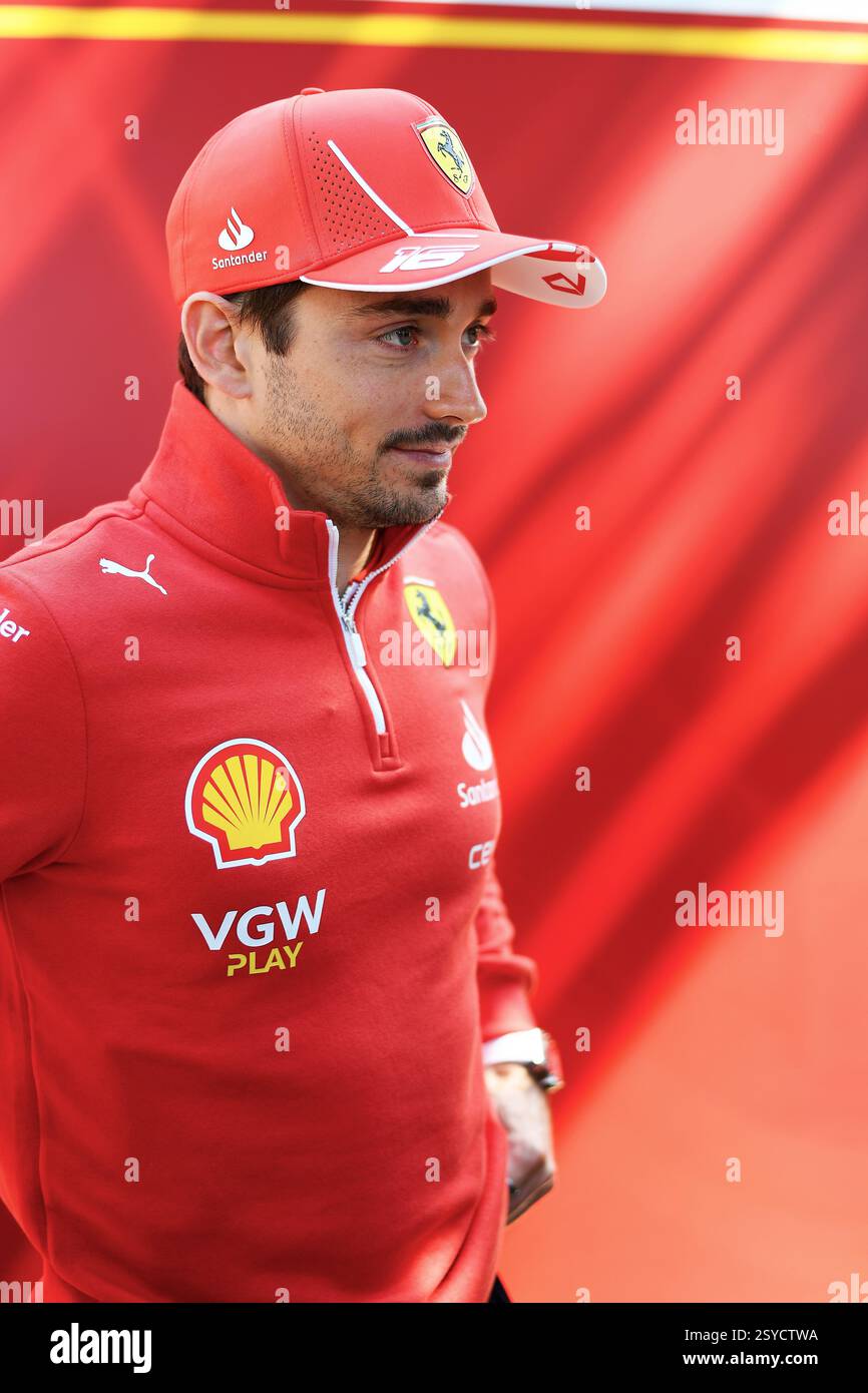 Ferrari Formula 1 Driver Charles Leclerc Mco 16 At The Australian