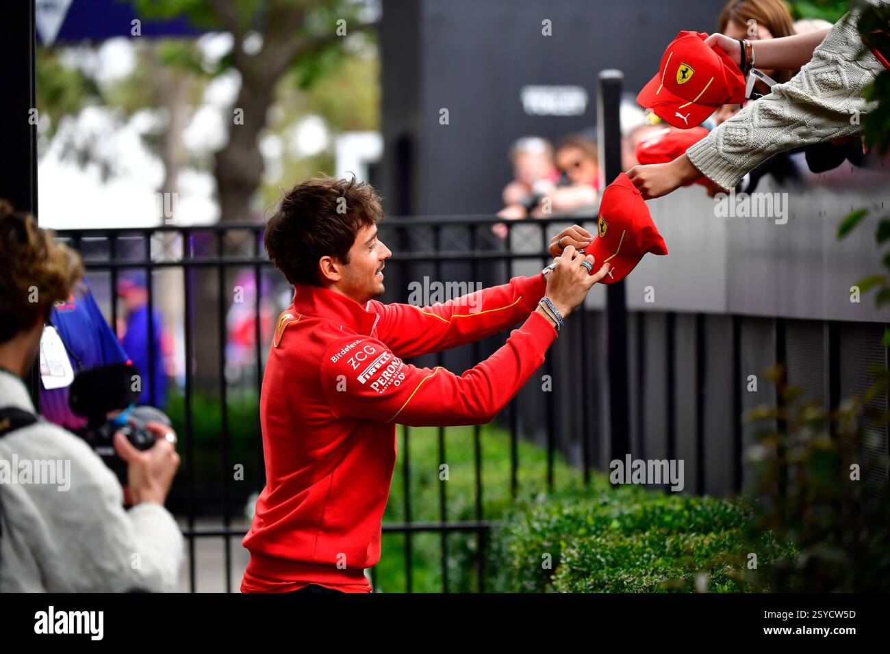 Ferrari Formula 1 driver Charles Leclerc at the Australian Round of the ...