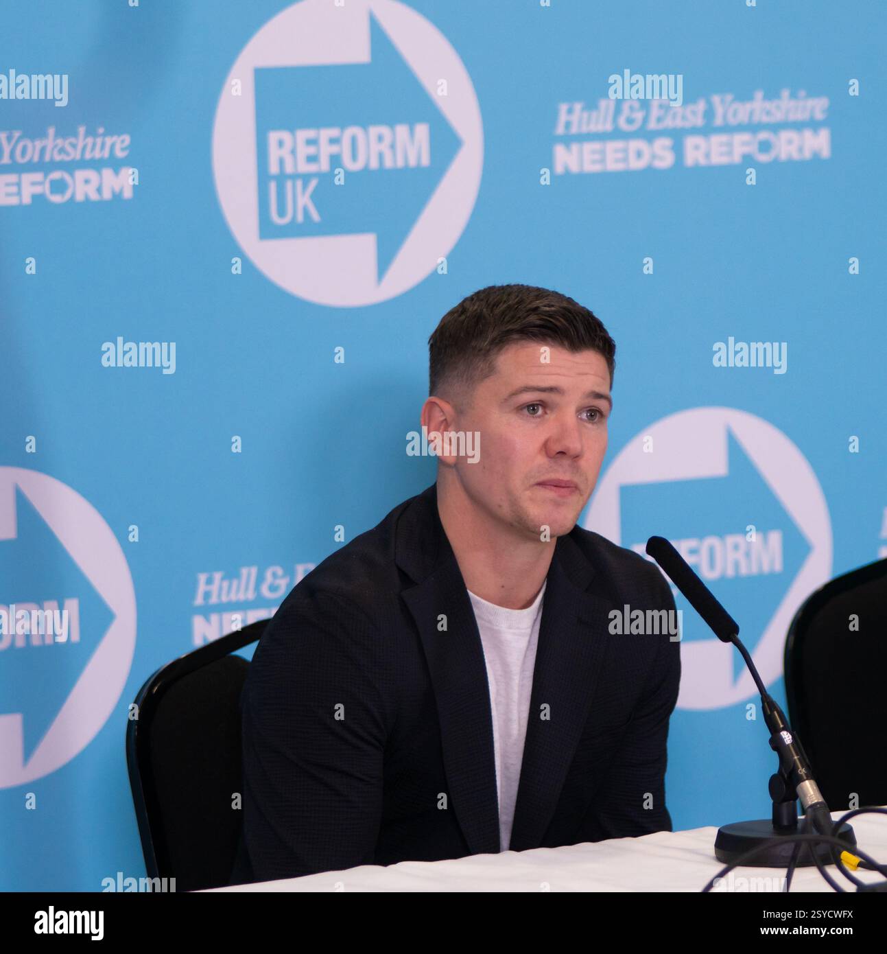 Hull, East Yorkshire. February 27th 2025. Olympic gold medallist boxer ...