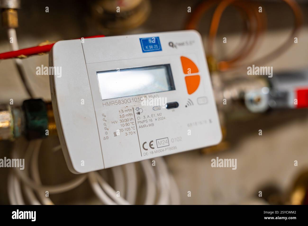 Smart water and heat meters with remote data transmission installed in ...