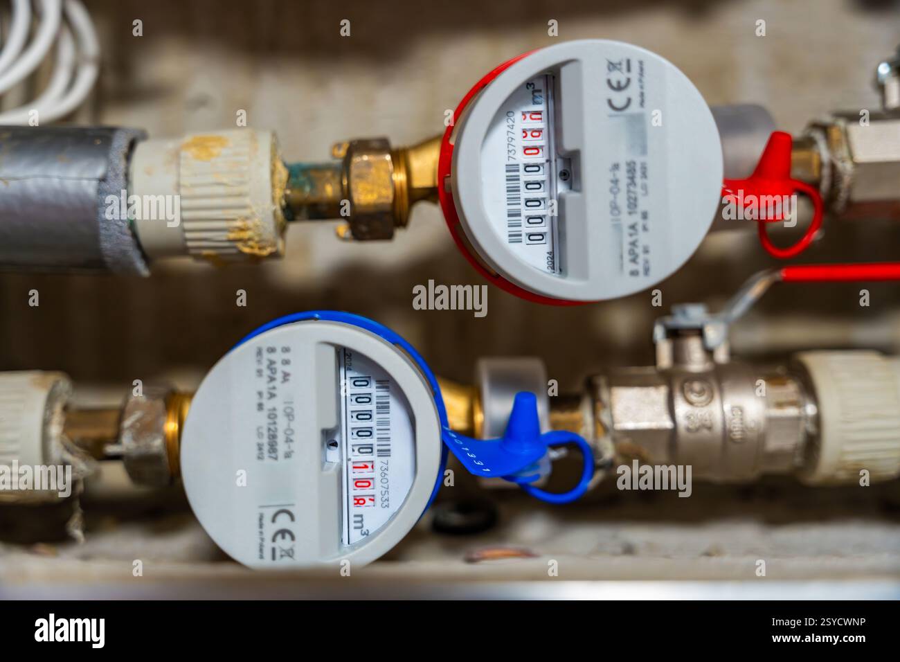 Smart water and heat meters with remote data transmission installed in ...