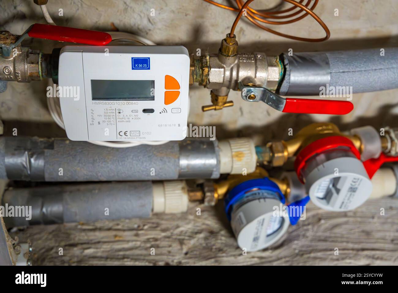 Smart water and heat meters with remote data transmission installed in ...