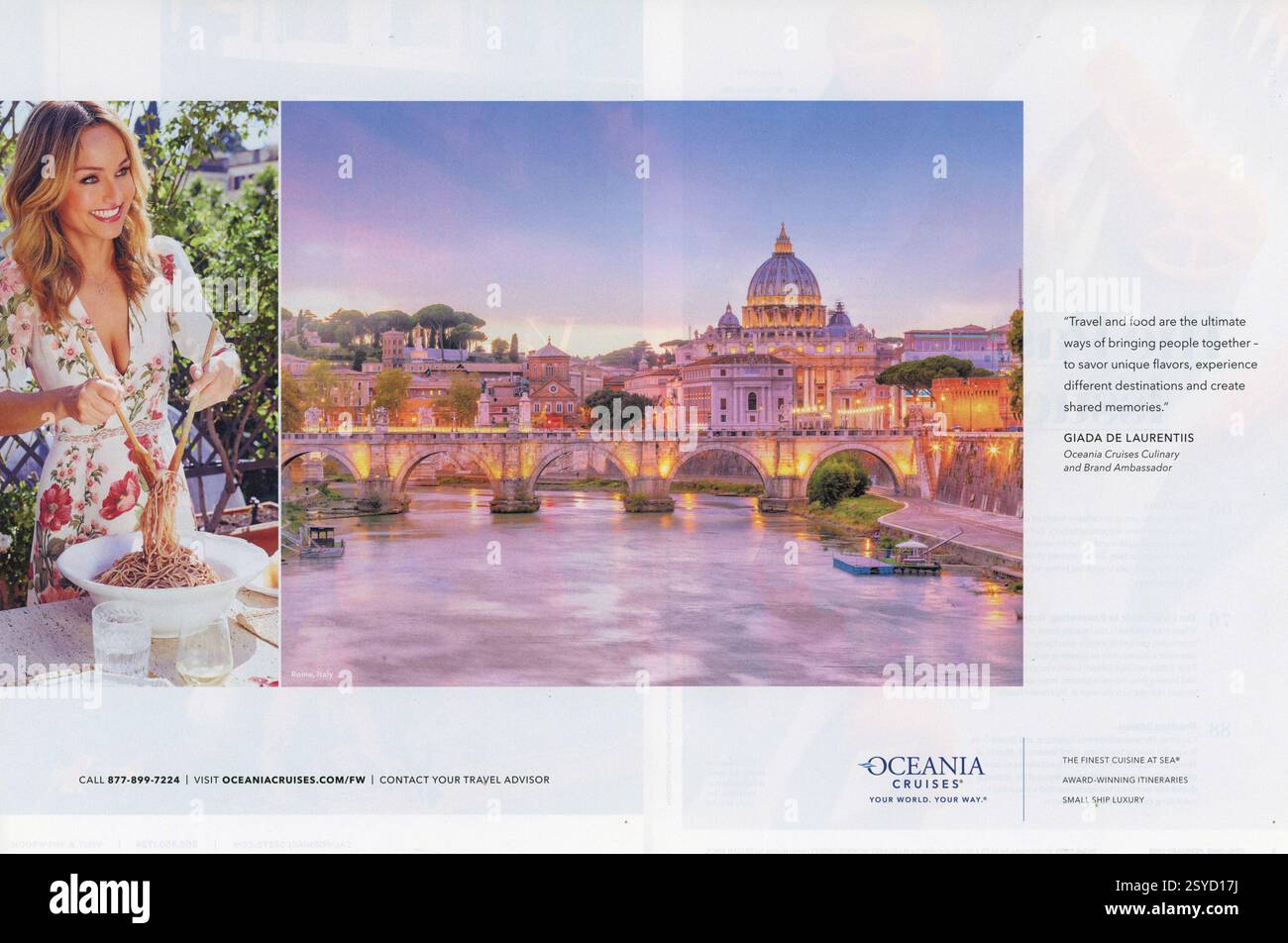 Lifestyle and Travel Magazine Advert, USA Stock Photo - Alamy