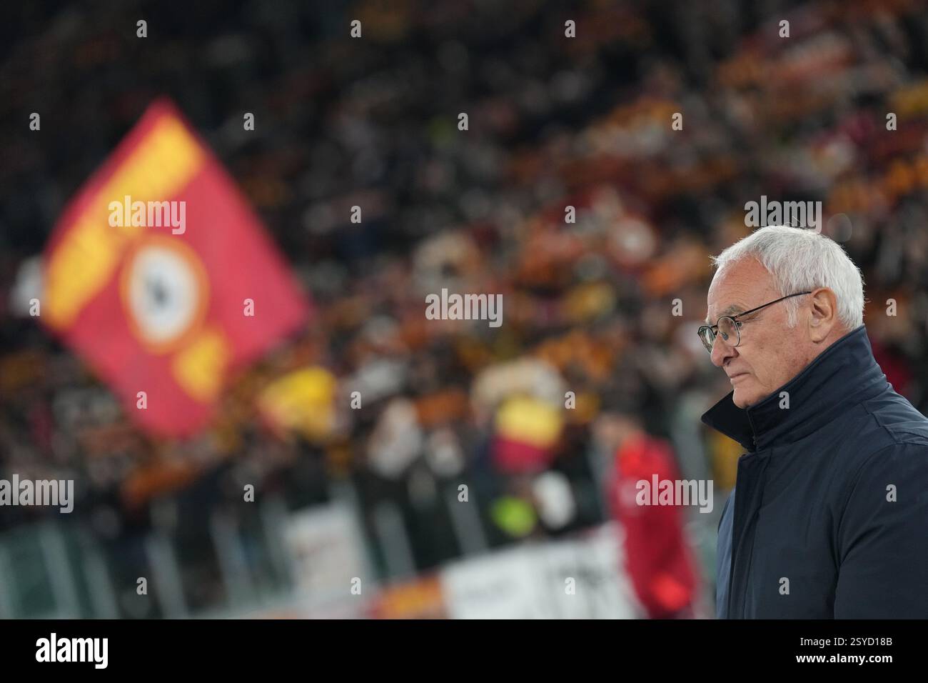 Roma’s head coach Claudio Ranieri during the Serie A EniLive soccer ...