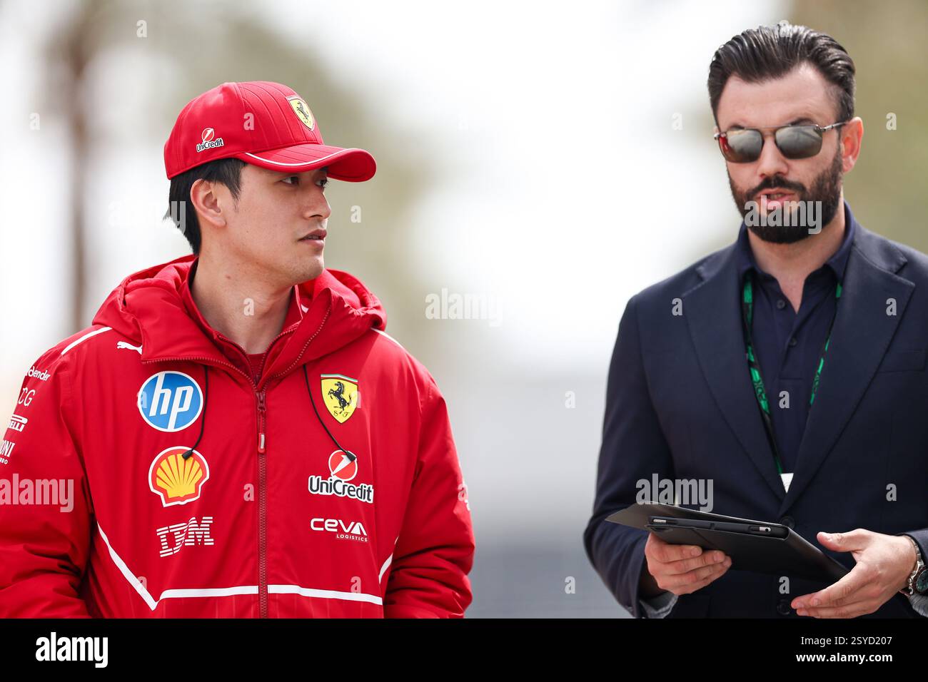 BAHRAIN, BAHRAIN - FEBRUARY 28: Zhou Guanyu of China and Scuderia ...