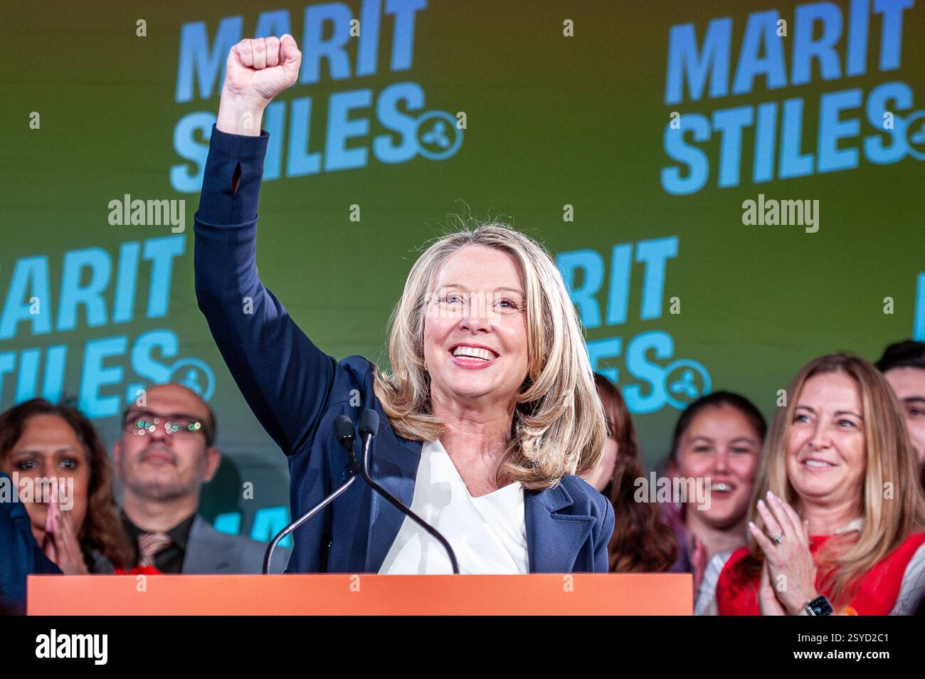 Toronto, Canada. 28th Feb, 2025. Ontario NDP Leader Marit Stiles ...