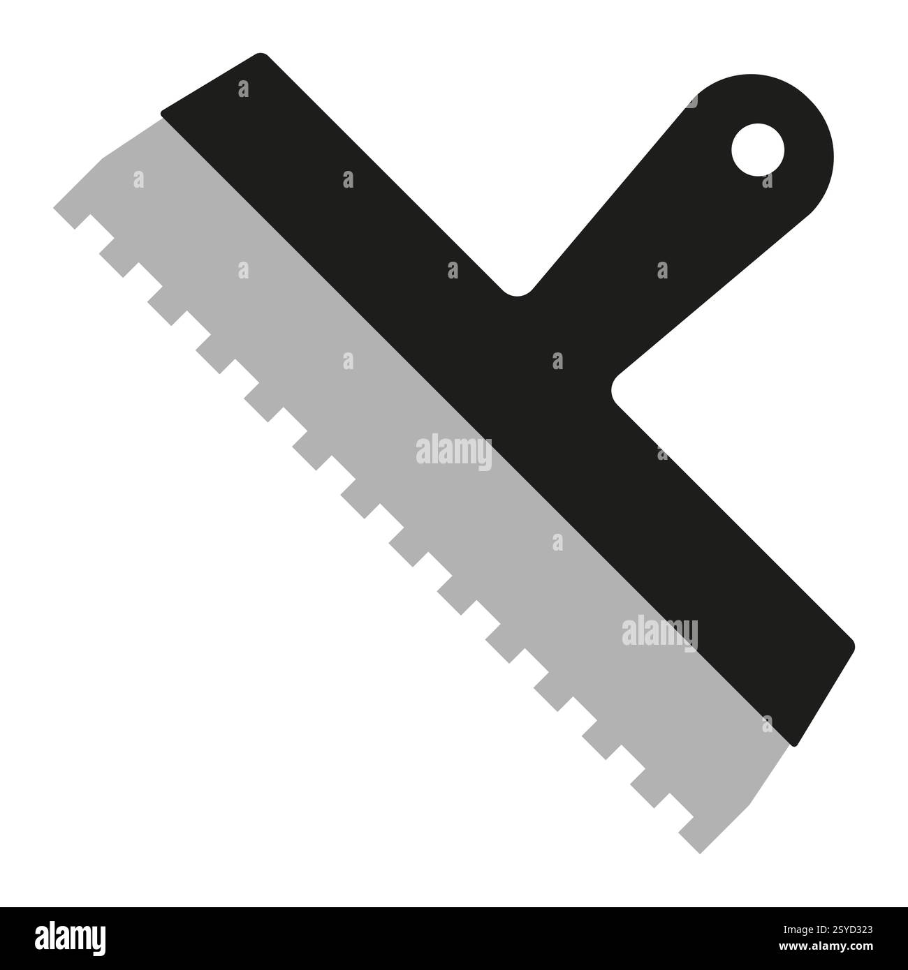 Trowel for tile Stock Vector Images - Alamy