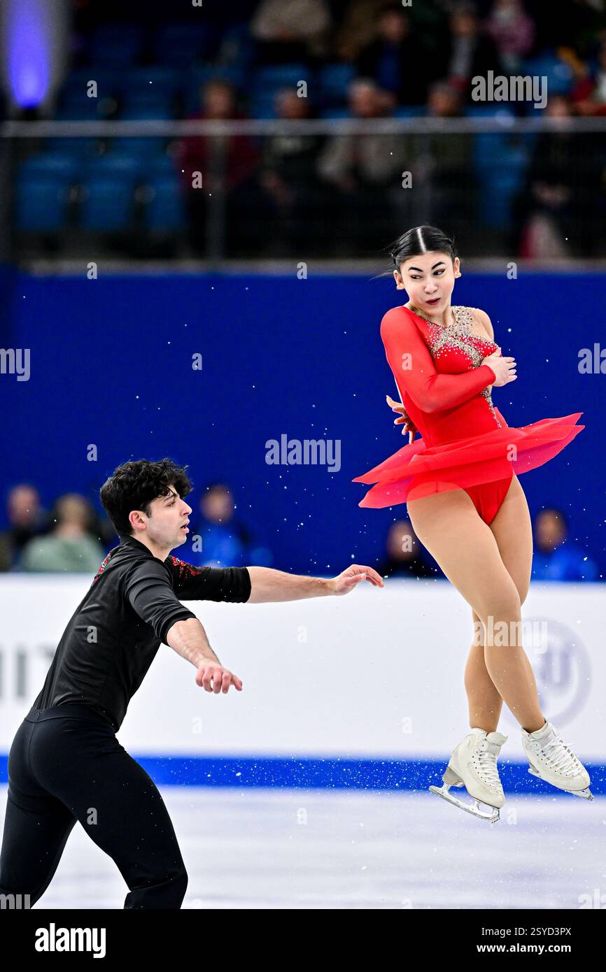 Megan YUDIN & Patrizio Romano ROSSI LOPEZ (ESP), during Junior Pairs ...