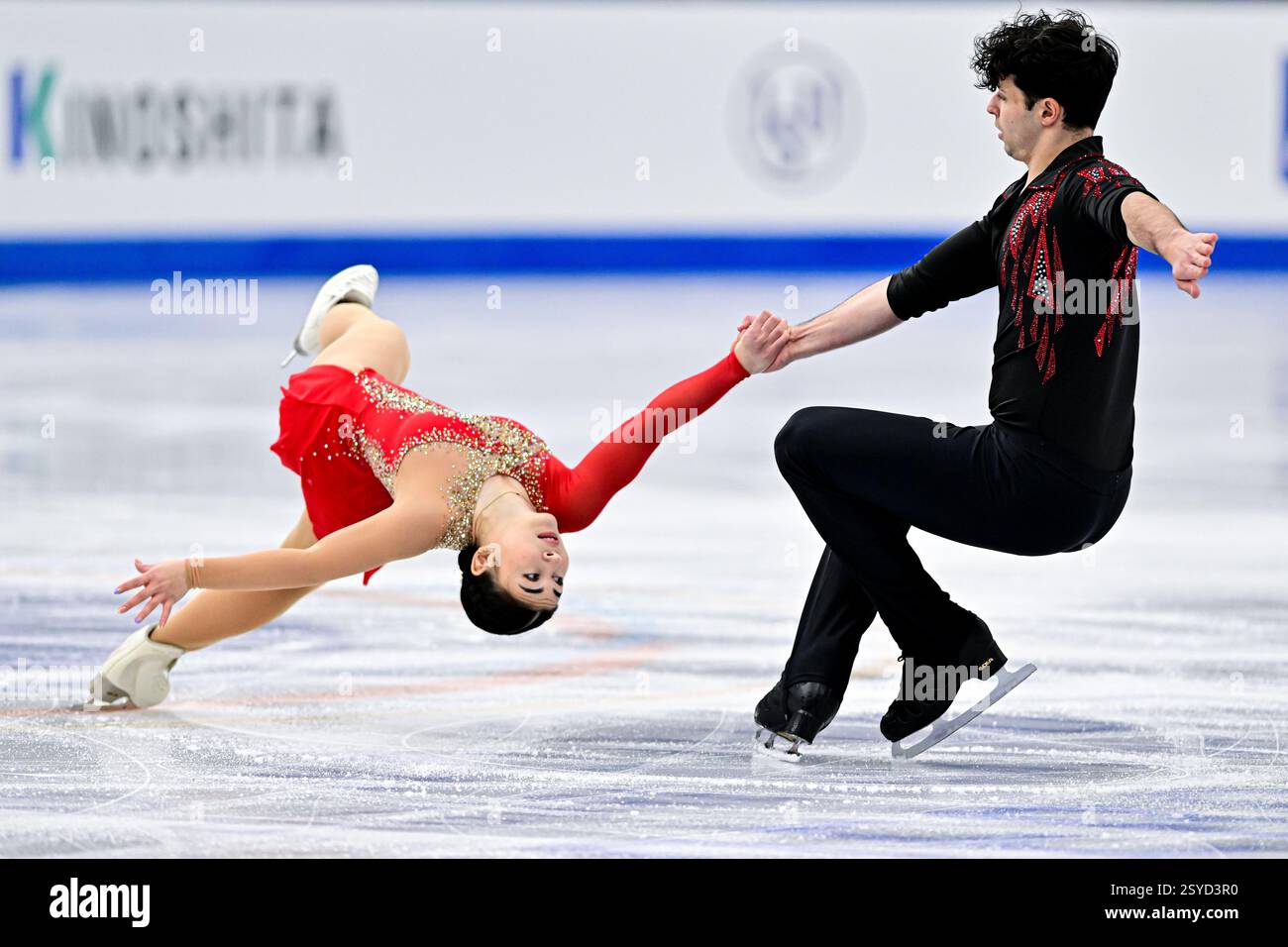 Megan YUDIN & Patrizio Romano ROSSI LOPEZ (ESP), during Junior Pairs ...