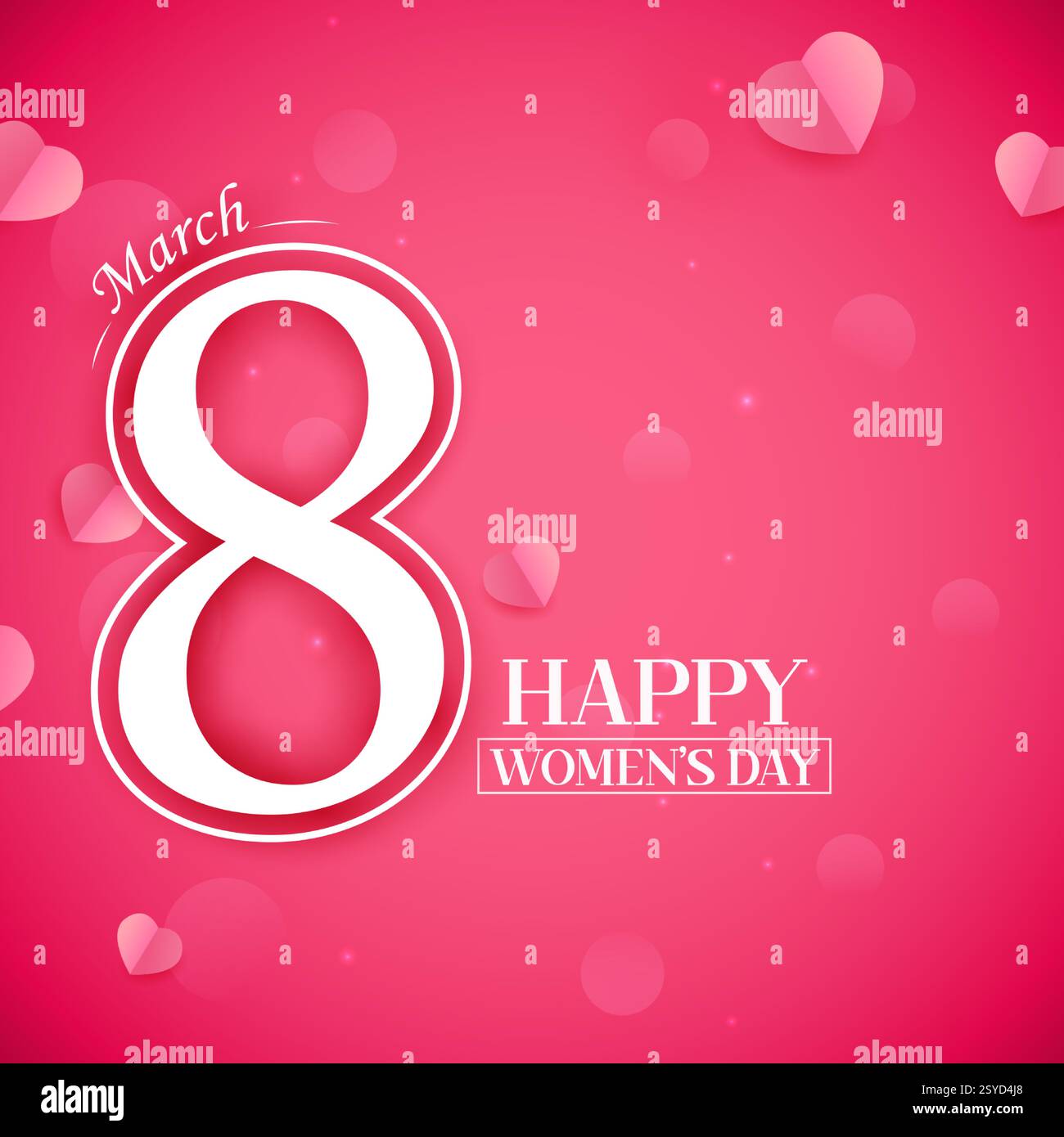 illustration of Happy International Women s Day 8th March greetings ...