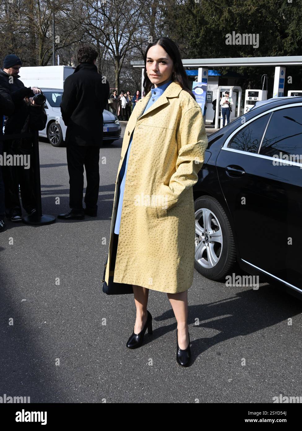 Milan, . 28th Feb, 2025. Tod's Fashion Show - Arrivals. In the photo ...
