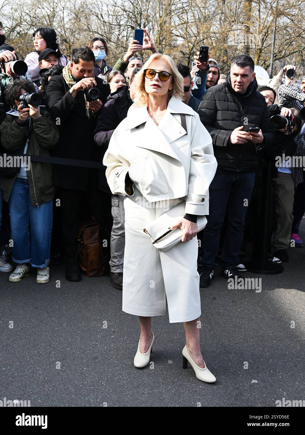 Milan, . 28th Feb, 2025. Tod's Fashion Show - Arrivals. Pictured ...