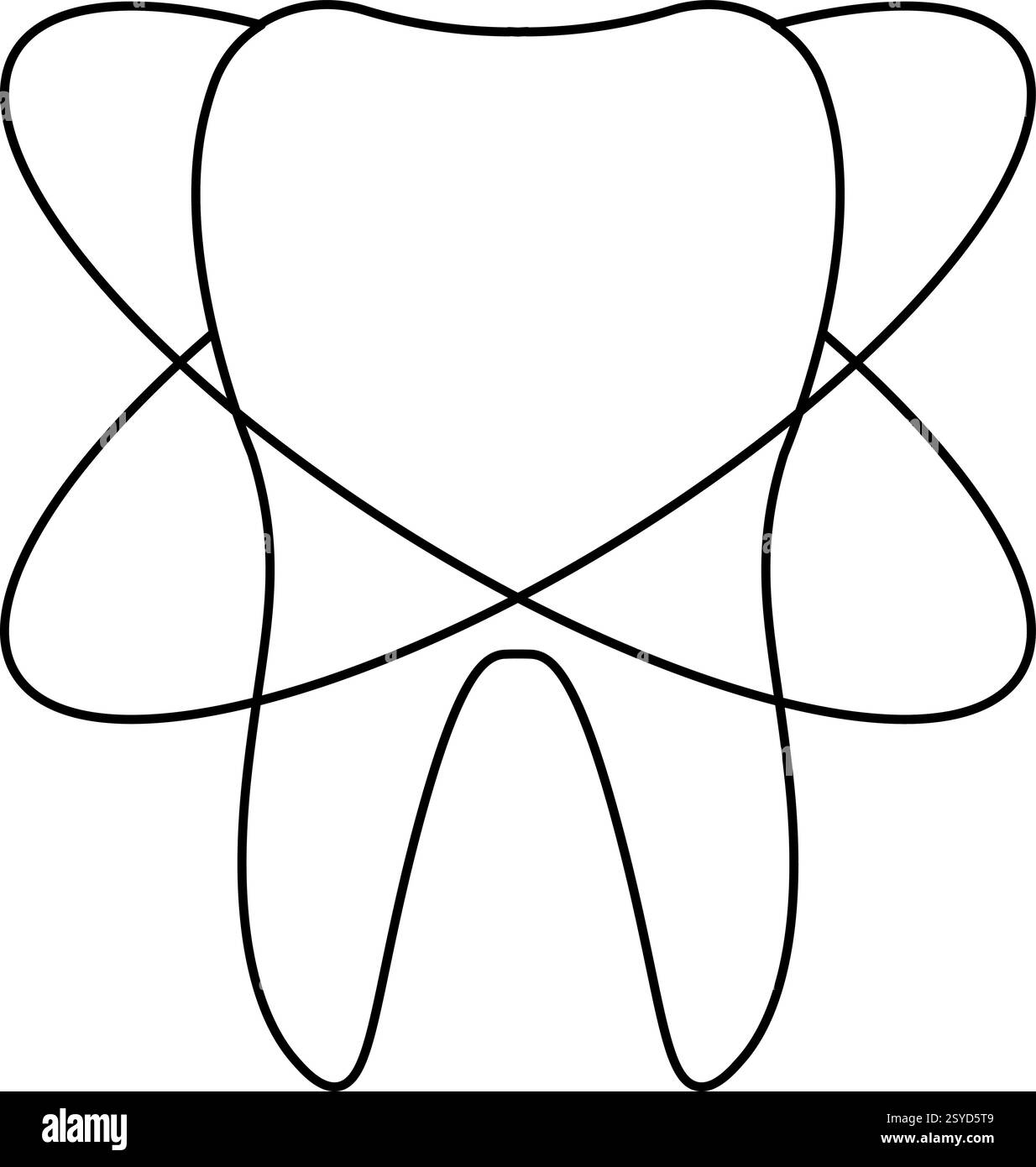 Overlapping teeth Stock Vector Images - Alamy