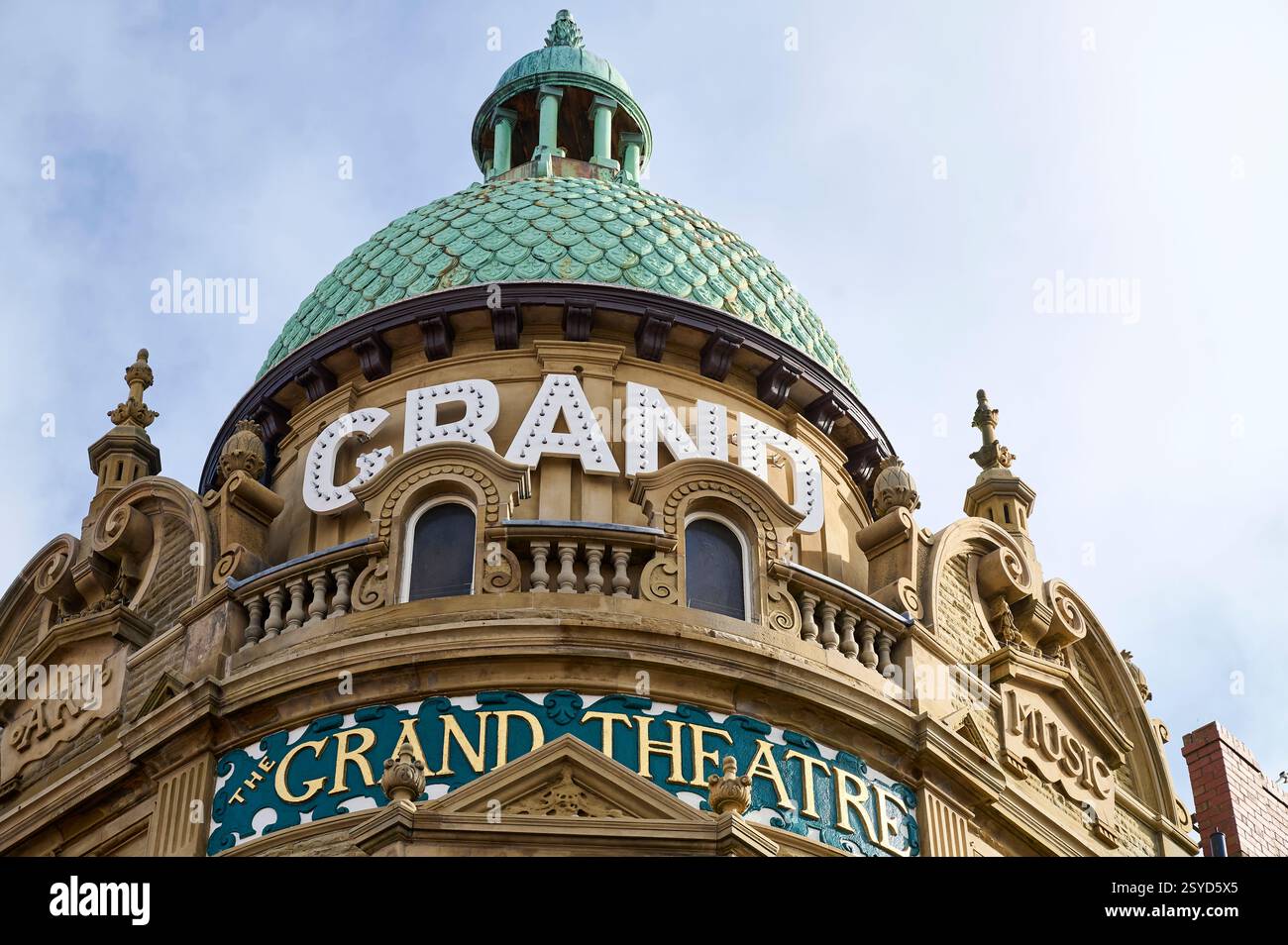 The Grand Theatre,Blackpool,UK after building work carried out in 2024-25 Stock Photo - Alamy