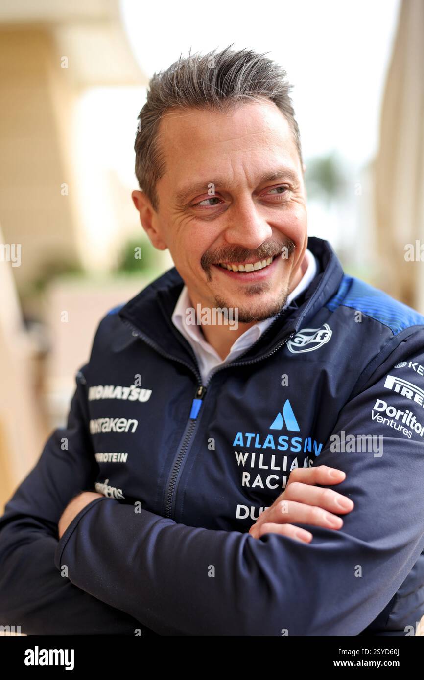 Sakhir, Bahrain. 28th Feb, 2025. Gaetan Jego (FRA) Atlassian Williams ...