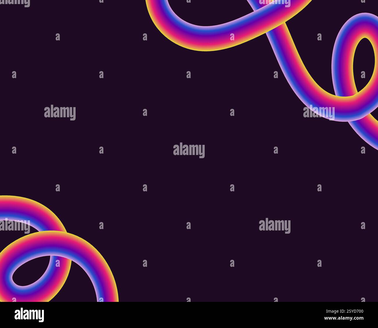 Vivid curves stripes 3d Stock Vector Images - Alamy