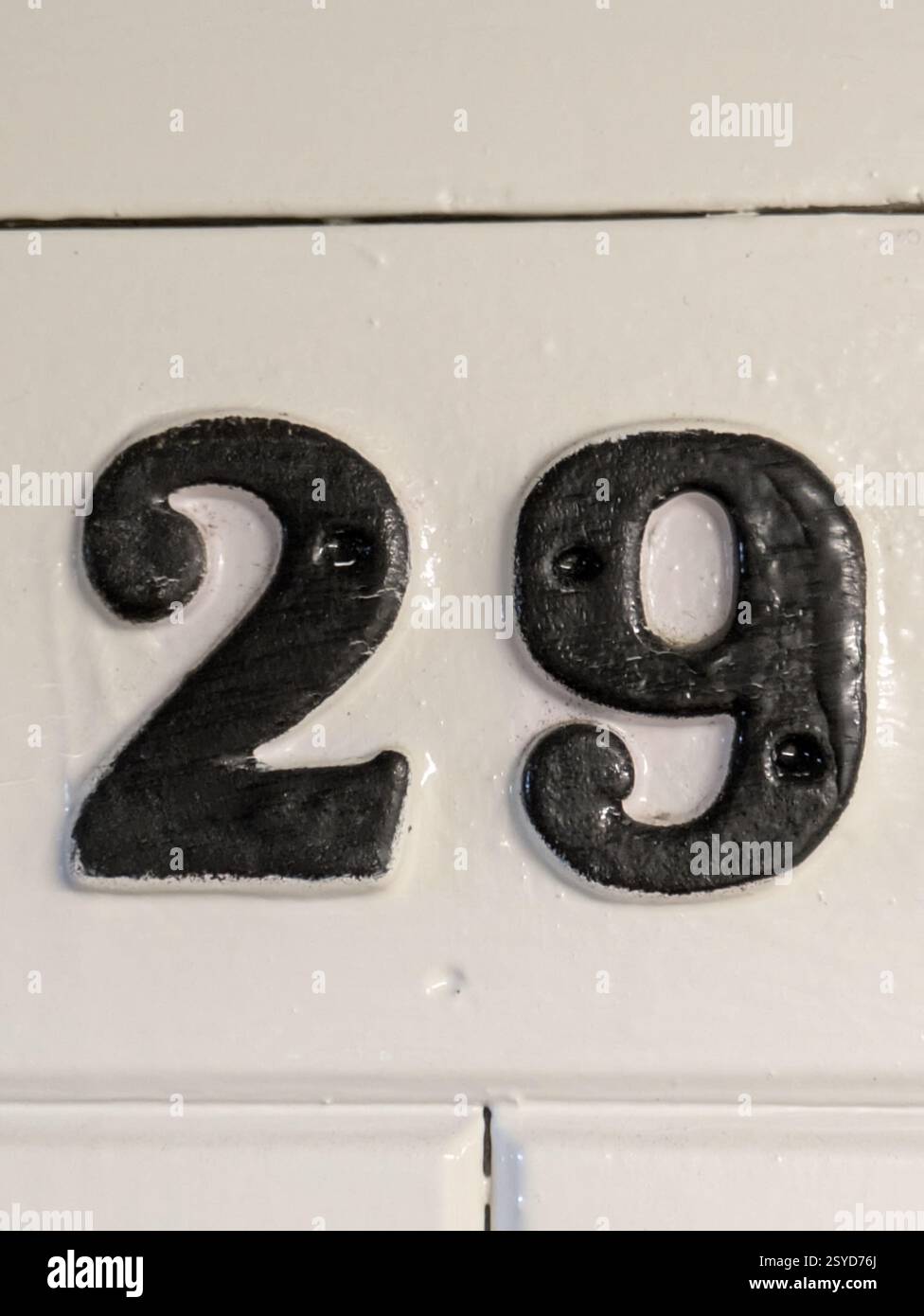 Number twenty nine 29 sign hi-res stock photography and images - Alamy