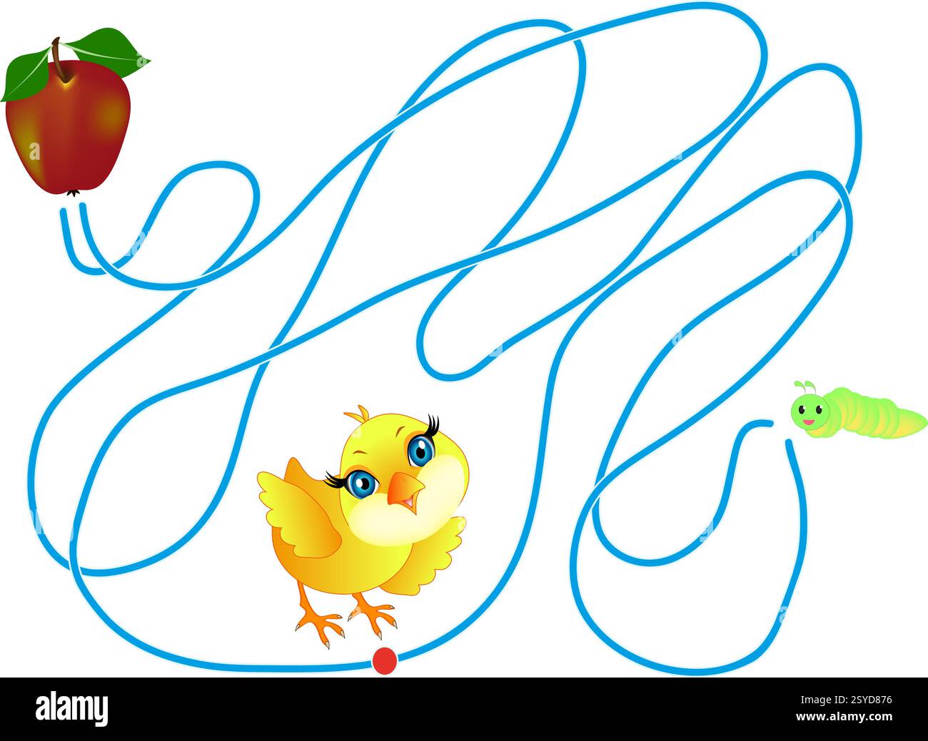 Maze game cartoon baby Cut Out Stock Images & Pictures - Alamy