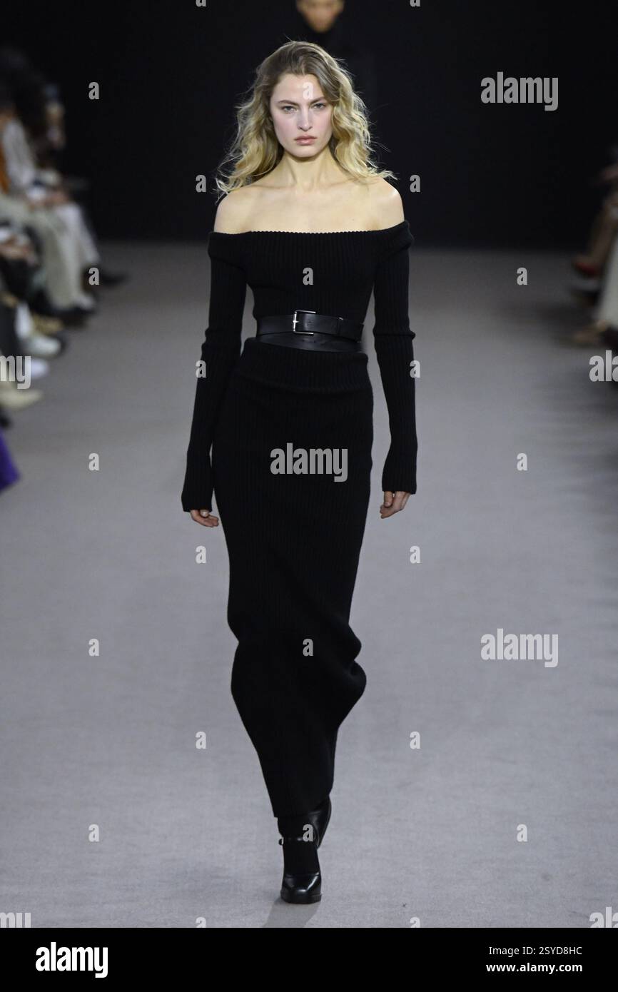 Model Felice Nova Noordhoff walks on the runway during the Max Mara ...