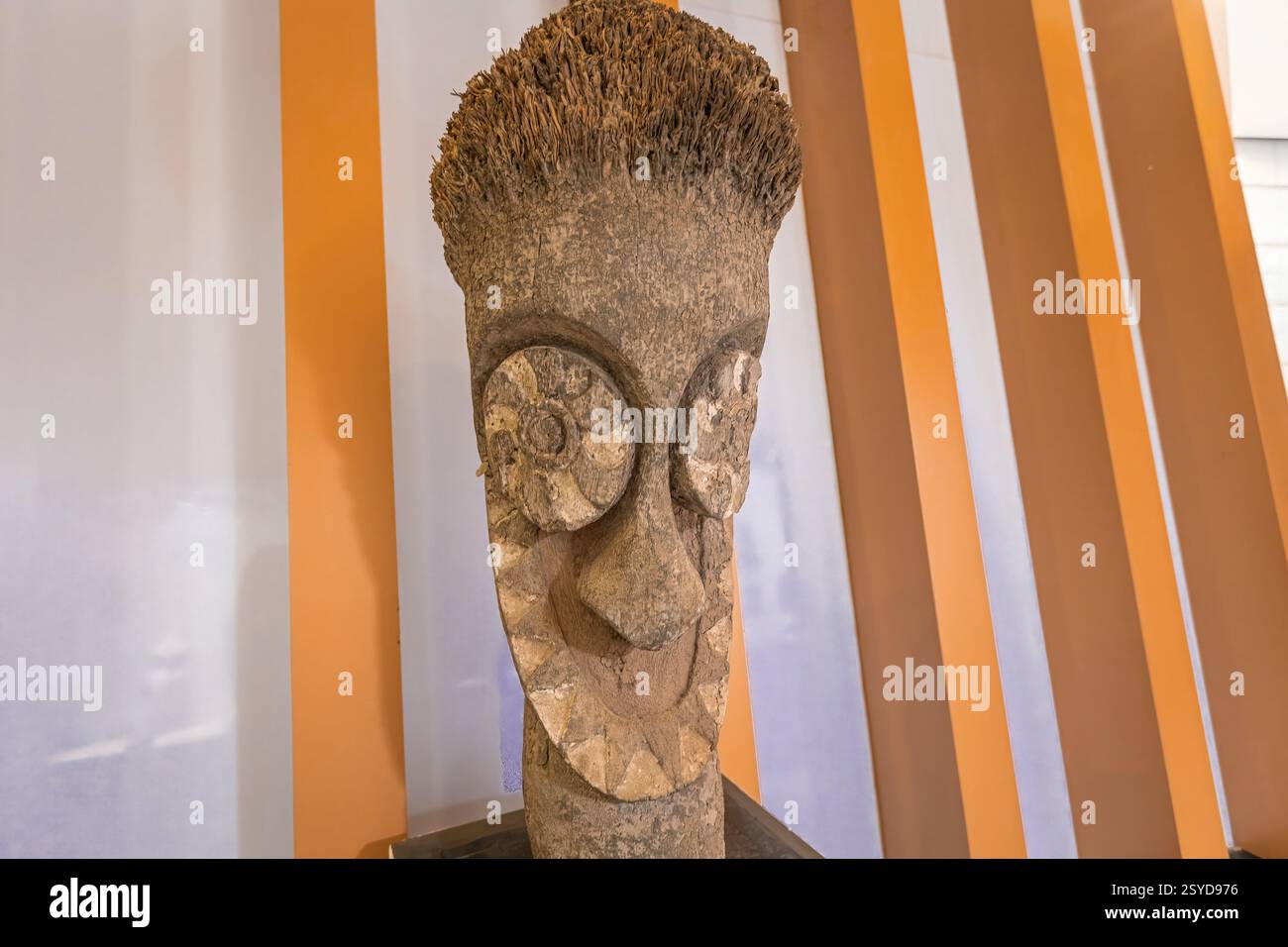Old African wooden mask used for tribal dance and rituals in african ...