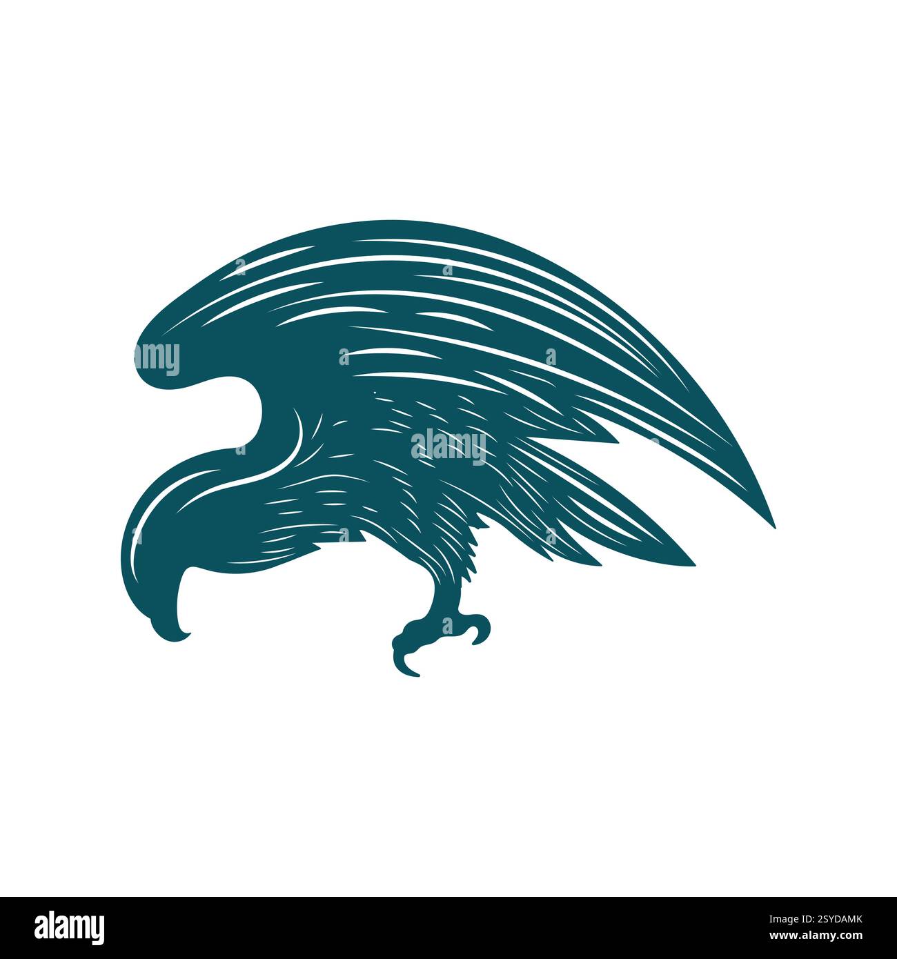 Eagle Falcon Hawk Vow Kite Phoenix Badge Emblem Label Logo Design ...
