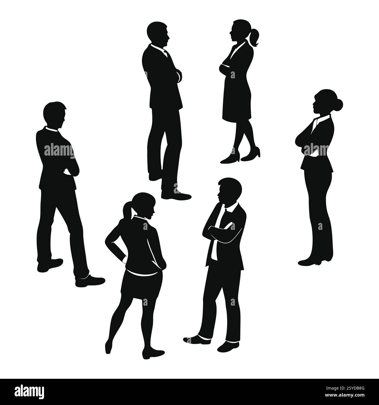 Horizontal view young woman Stock Vector Images - Alamy