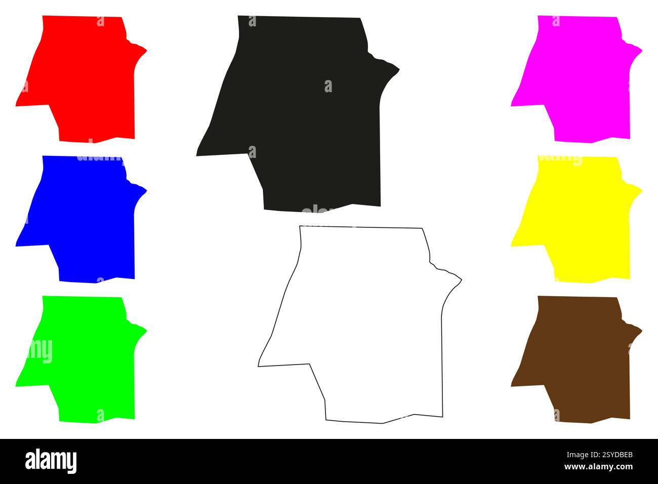 Madina city (Republic of Ghana, Greater Accra Region) map vector ...