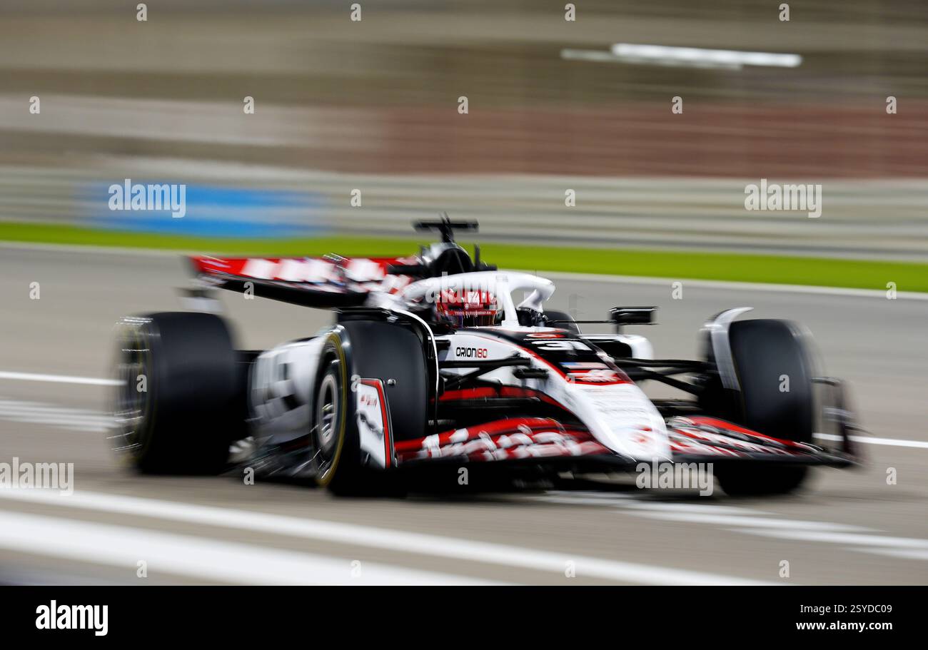 Haas driver Esteban Ocon during day three of pre-season testing at the ...