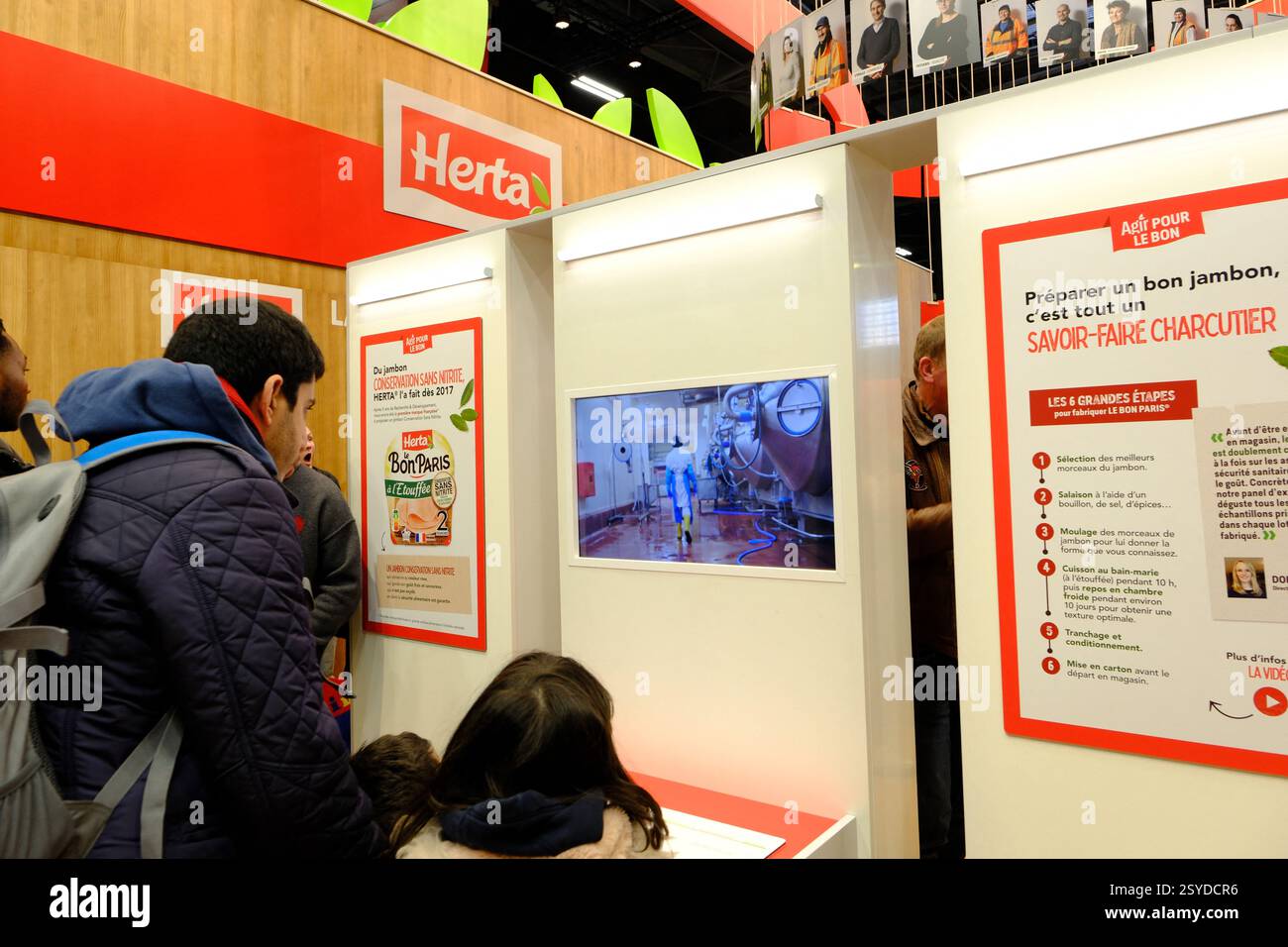 Illustration logo Herta at the International Agricultural Show at the ...