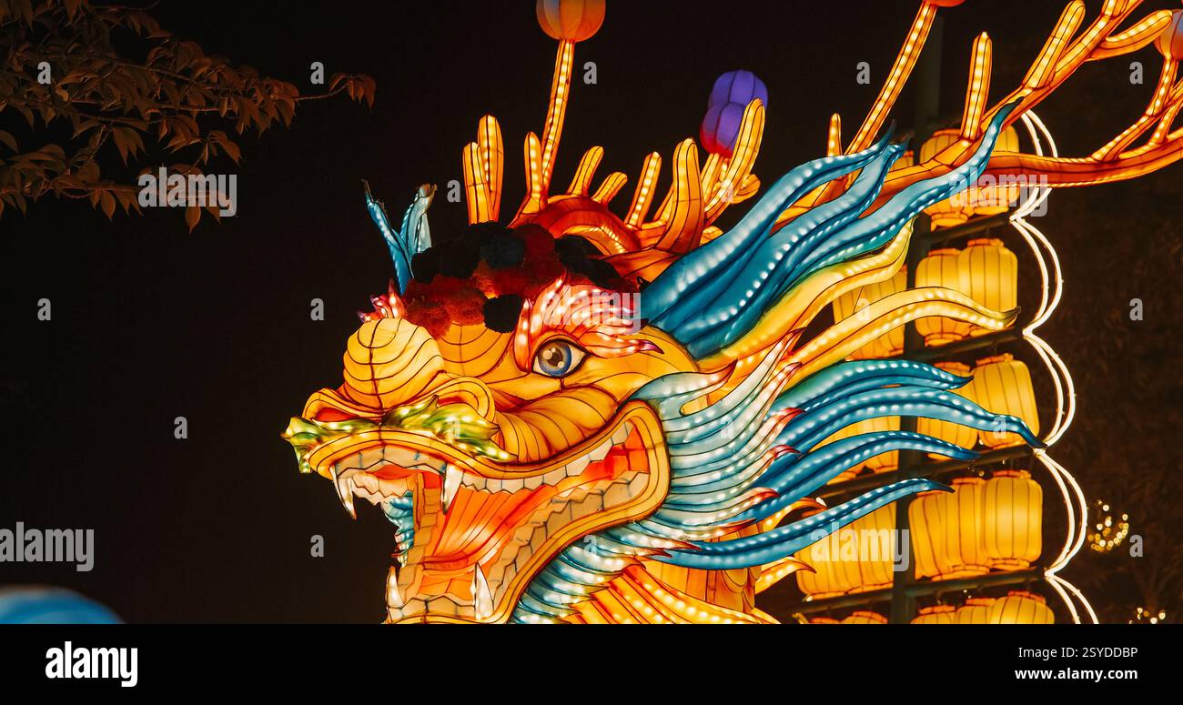 Beijing, China. Large Lantern Composition At Zigong Lantern Festival ...