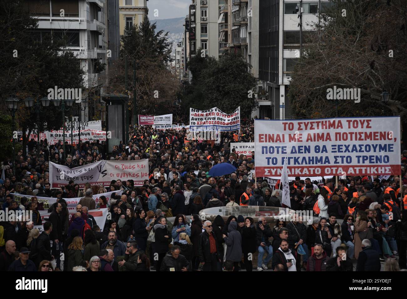 Athens, Greece, February 28, 2025. Hundreds of thousands of people ...