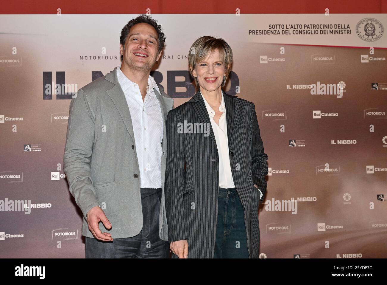 Claudio Santamaria and Anna Ferzetti attend the photocall for the ...